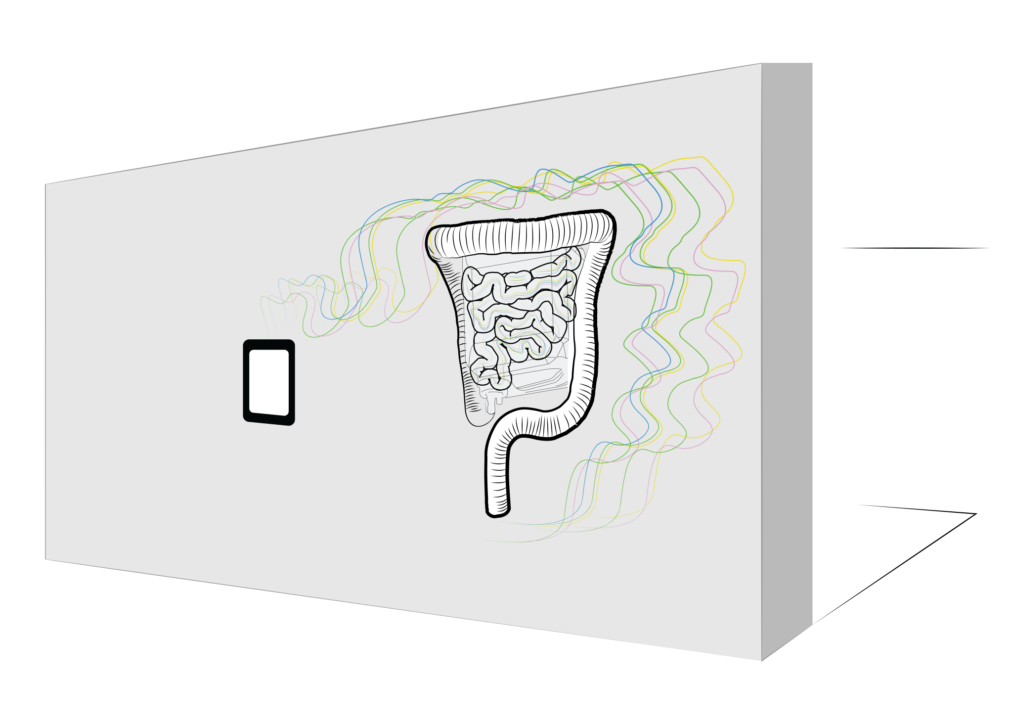 Sketch and photos for Mechanical Gut – Rae Eliza Digital
